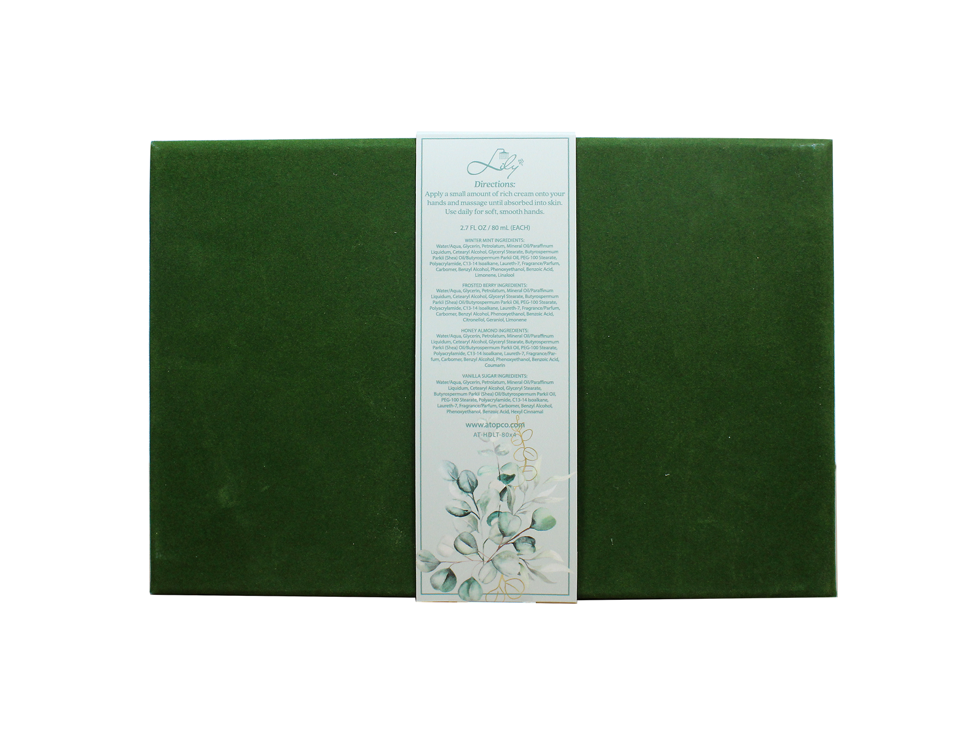 Set regalo di mini crema idratante per le mani - 4 varietà (menta ...