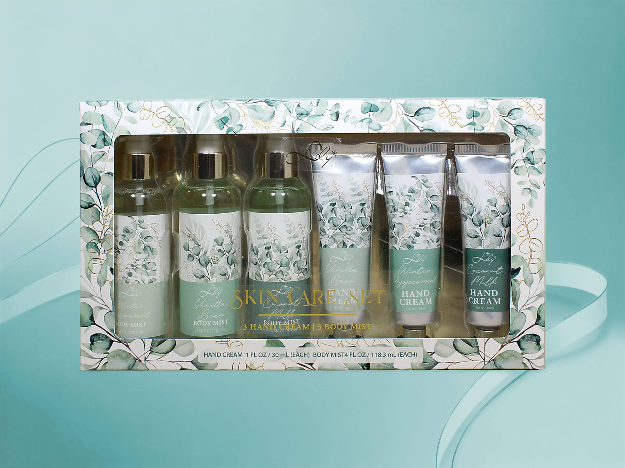 Botanical Hand Cream & Body Mist Gift Set – 6-Piece Skincare Collection ...